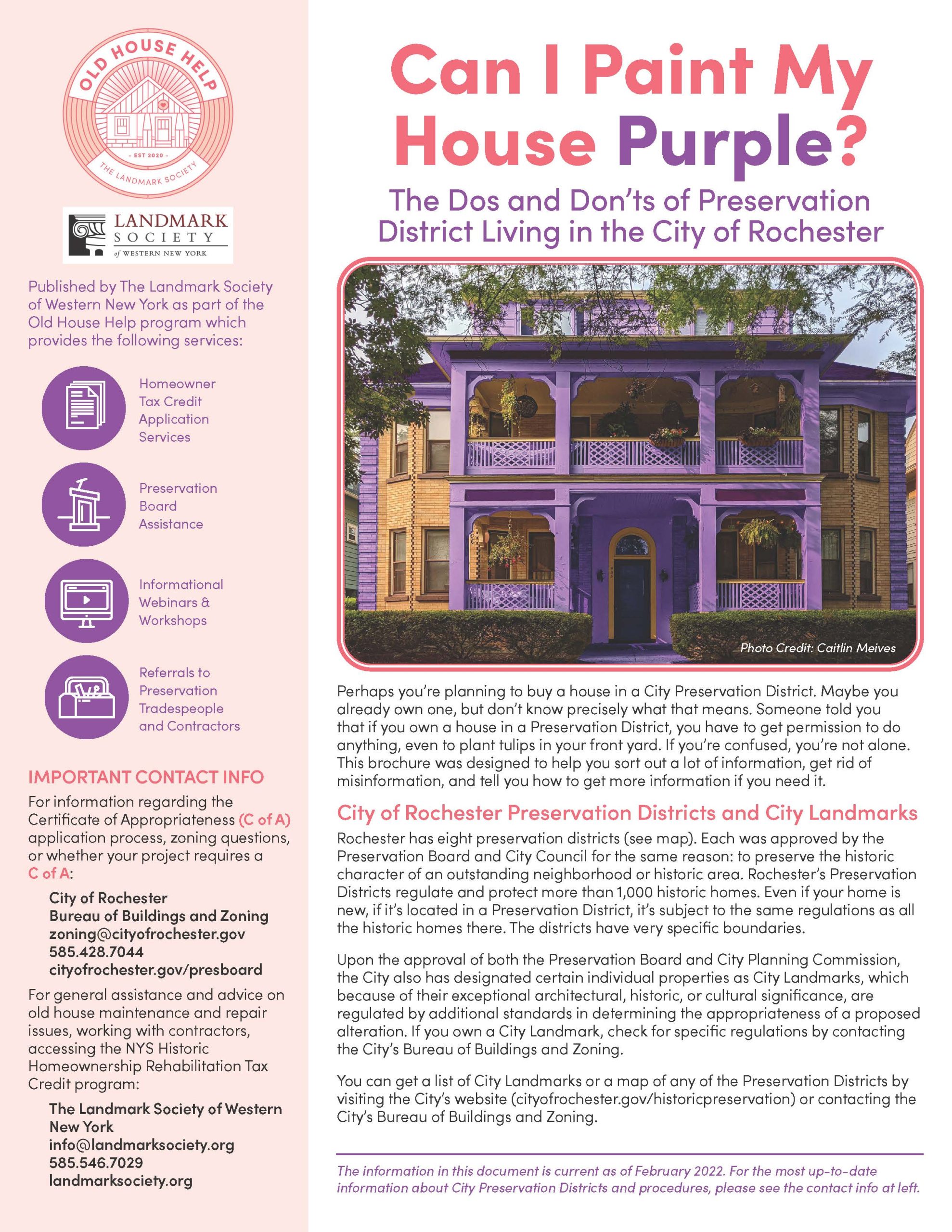 Historic Designation – Landmark Society